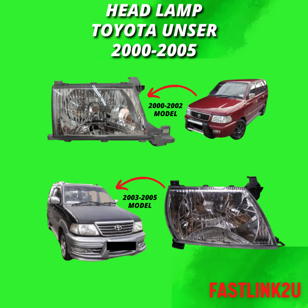 Fastlink Toyota Unser 2000 2003 Head Lamp Lampu Front Big Light Depan ...