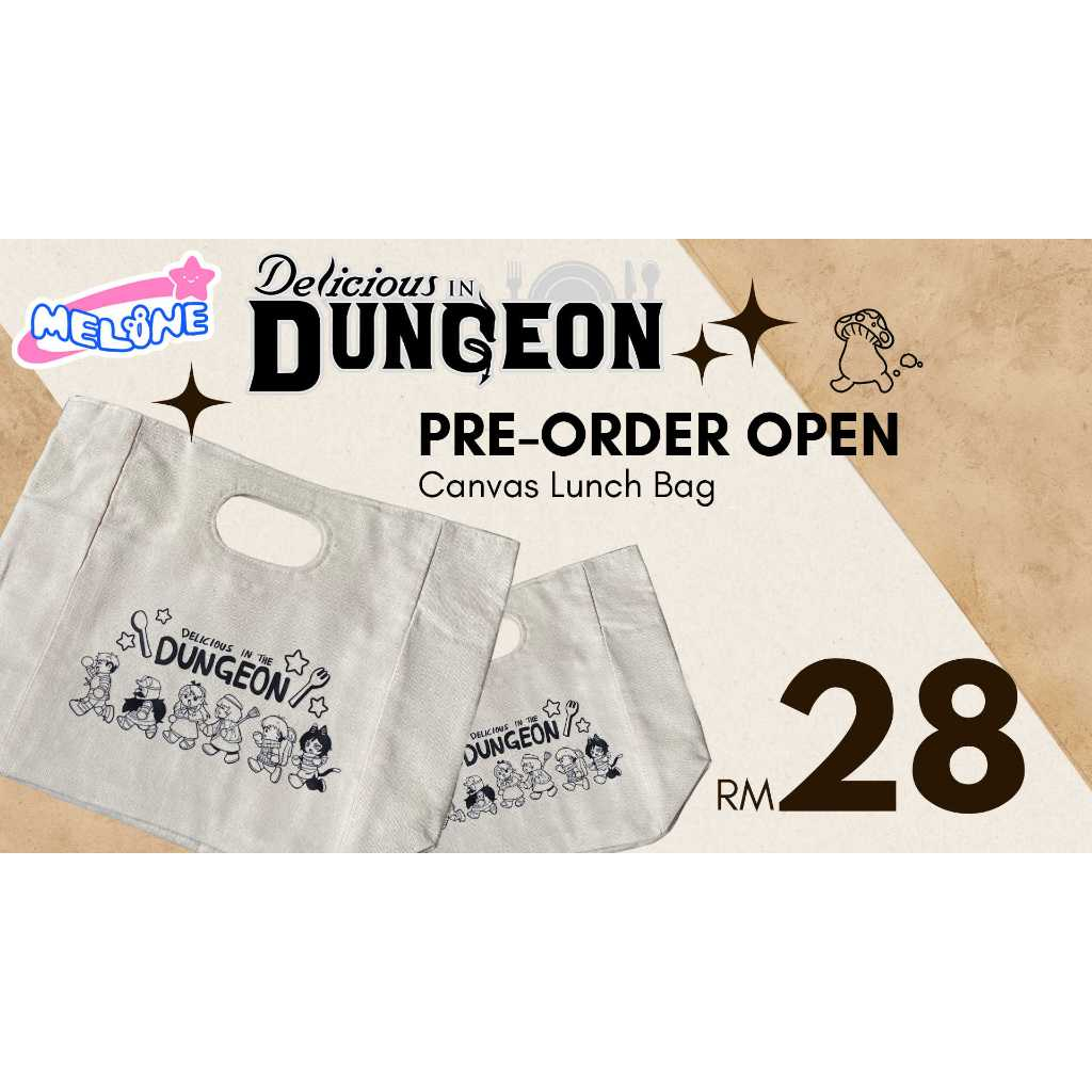 Canvas Lunch Bag Dungeon Meshi/ Delicious in dungeon | Shopee Malaysia