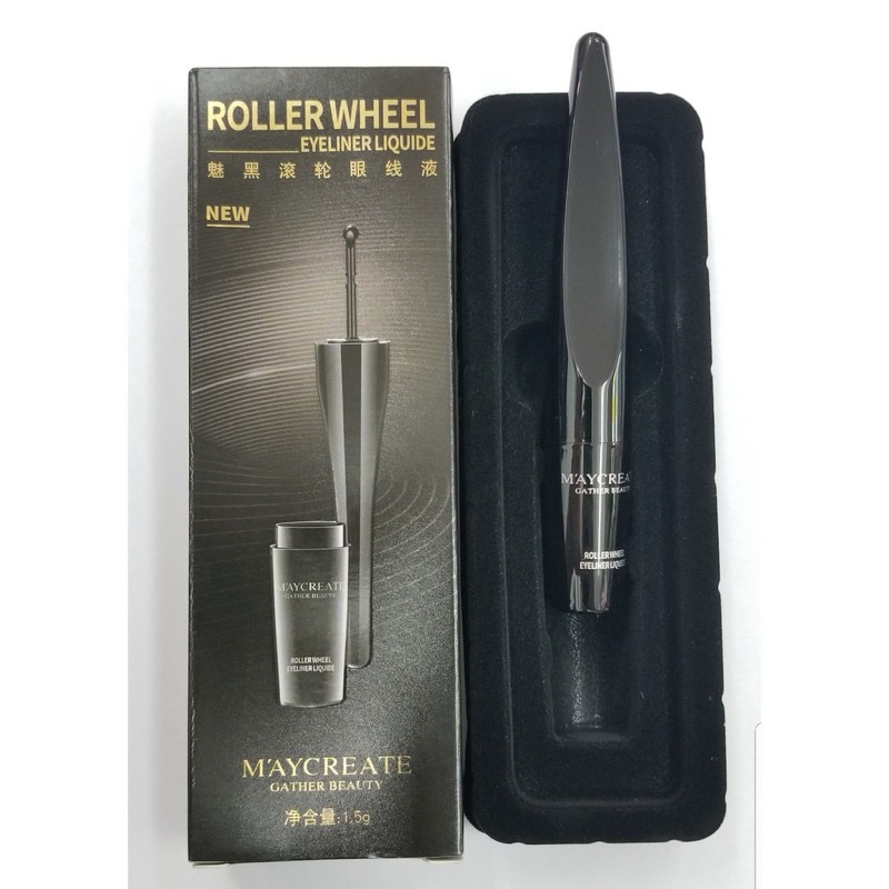 MAYCREATE ROLLER WHEEL EYELINER BLACK | Shopee Malaysia