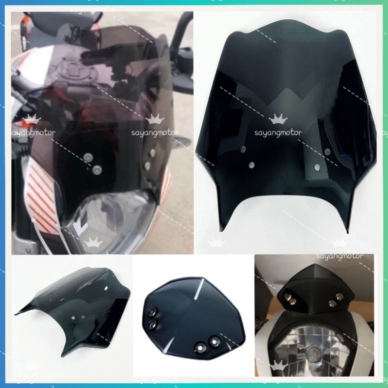 KTM DUKE-200-250-390 COWLING VISOR CAP WINDSHIELD DUKE 200 DUKE 250 ...