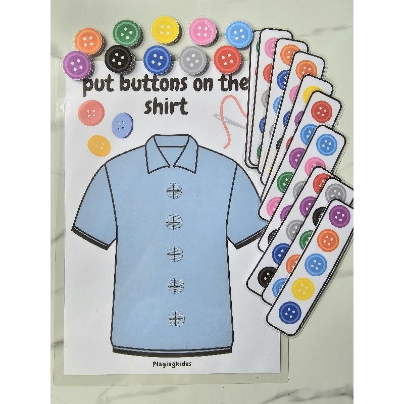 put button colour sorting flash cards, kad mengenal warna, preshool ...