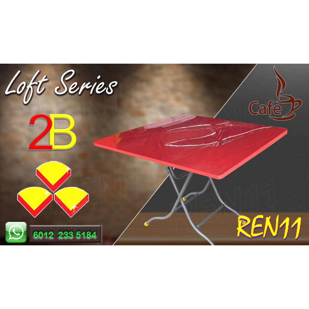 3v 3X2 Foldable Table / 3-Feet Square Foldable Plastic Table - Grad A Original with Logo ...