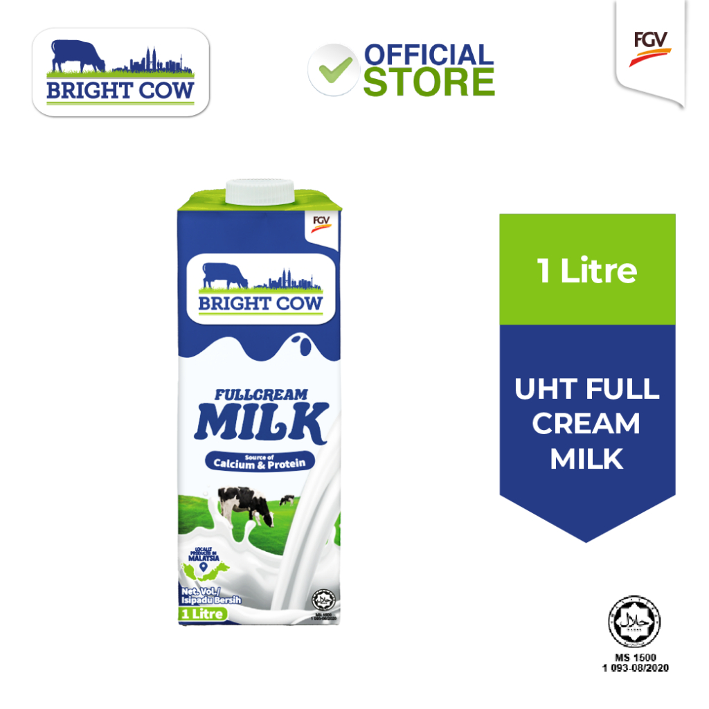 Bright Cow Full Cream UHT Milk (1L) | Shopee Malaysia