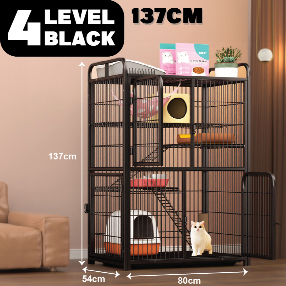 Cat Cage Large Sangkar Kucing murah Besar 2 3 4 Tingkat Level Pets ...