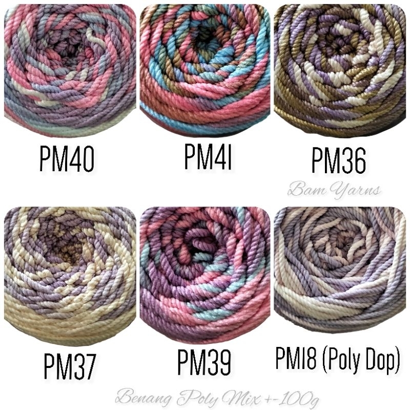 POLY MIX D27 OMBRE CINCANG CROCHET KNITTING | Shopee Malaysia