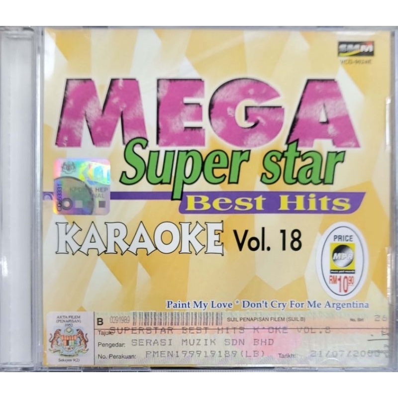 Mega Super Star Best Hits Karaoke - Vol.18 (VCD) | Shopee Malaysia