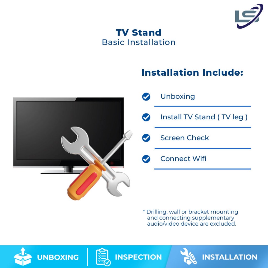 TV Stand Basic Installation Service | TV 32" - 85" | Unboxing ...