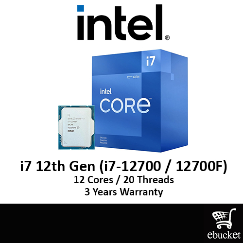 INTEL CORE I7-12700 / I7-12700F 25M CACHE UP TO 4.90 GHz PROCESSOR | Shopee Malaysia
