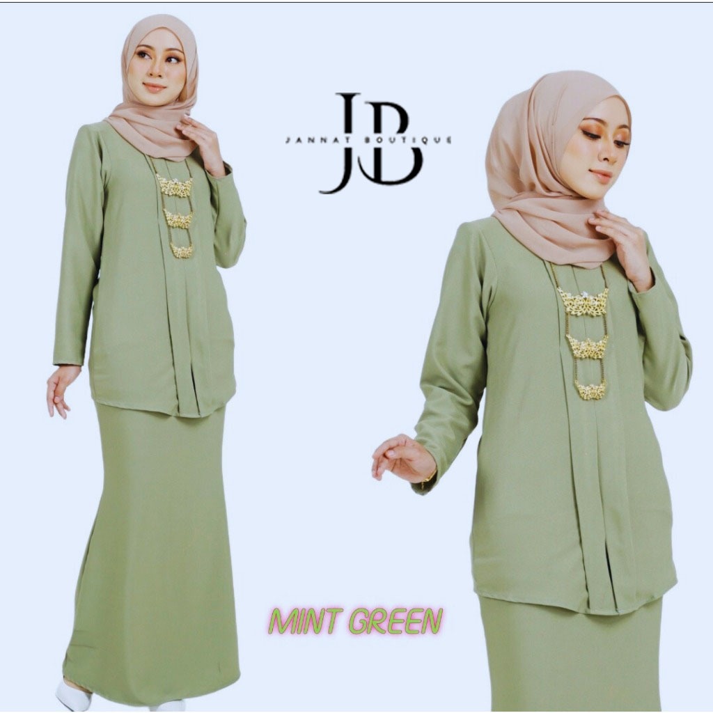 BAJU KEBAYA PASTEL MODERN SIZE (XS TO 5XL) IN 15 COLOR AVALAIBLE ...