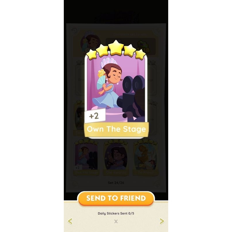 OWN THE STAGE (Monopoly Go Sticker) | Shopee Malaysia