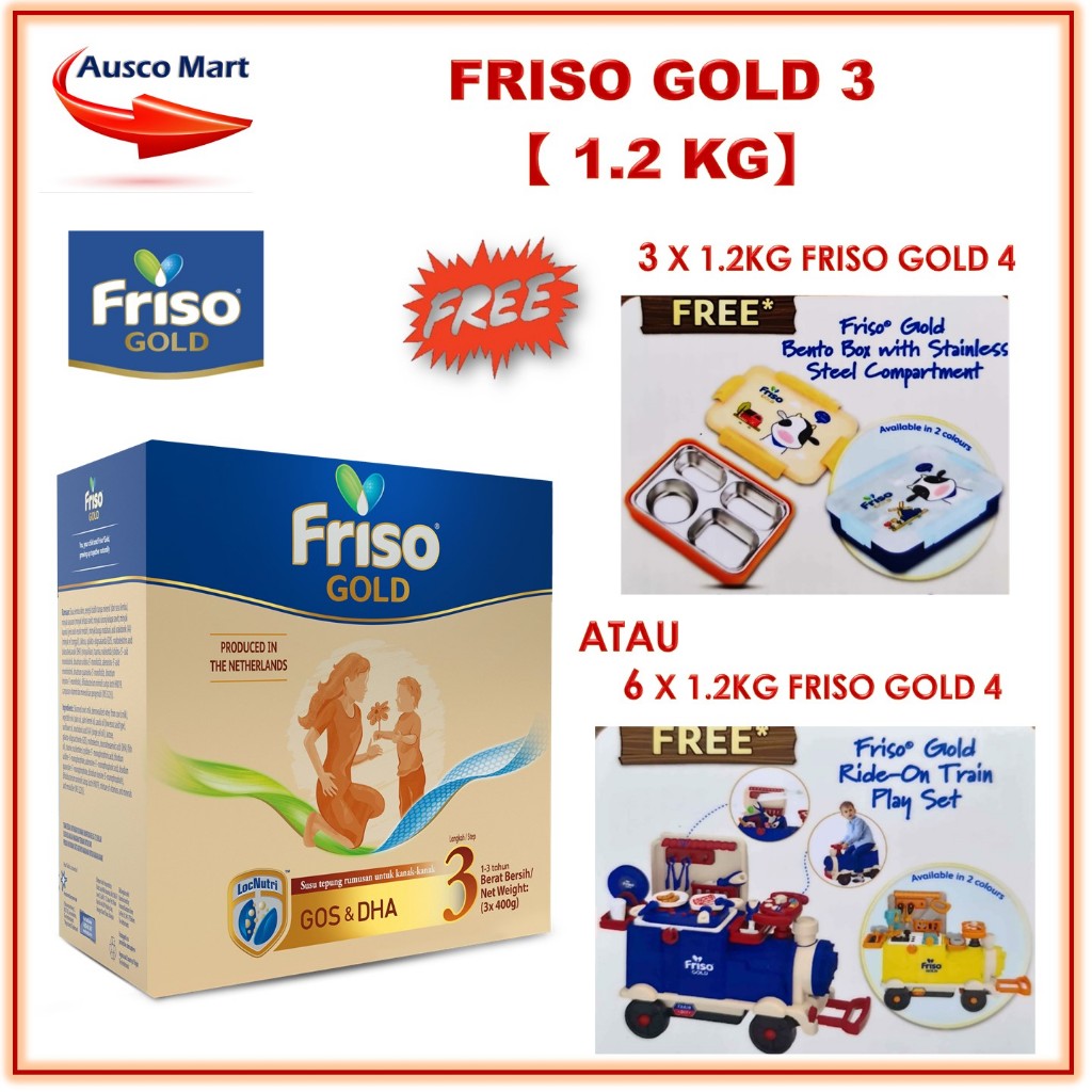 FRISO GOLD 3/4 1.2KG 【FREE BENTO WITH EVERY 3 BOXES OF 1.2KG FRISO GOLD ...