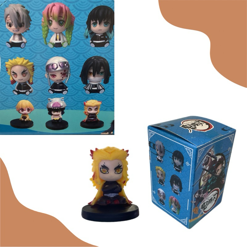 Demon slayer blind box cute figure with stand mini blind box | Shopee ...