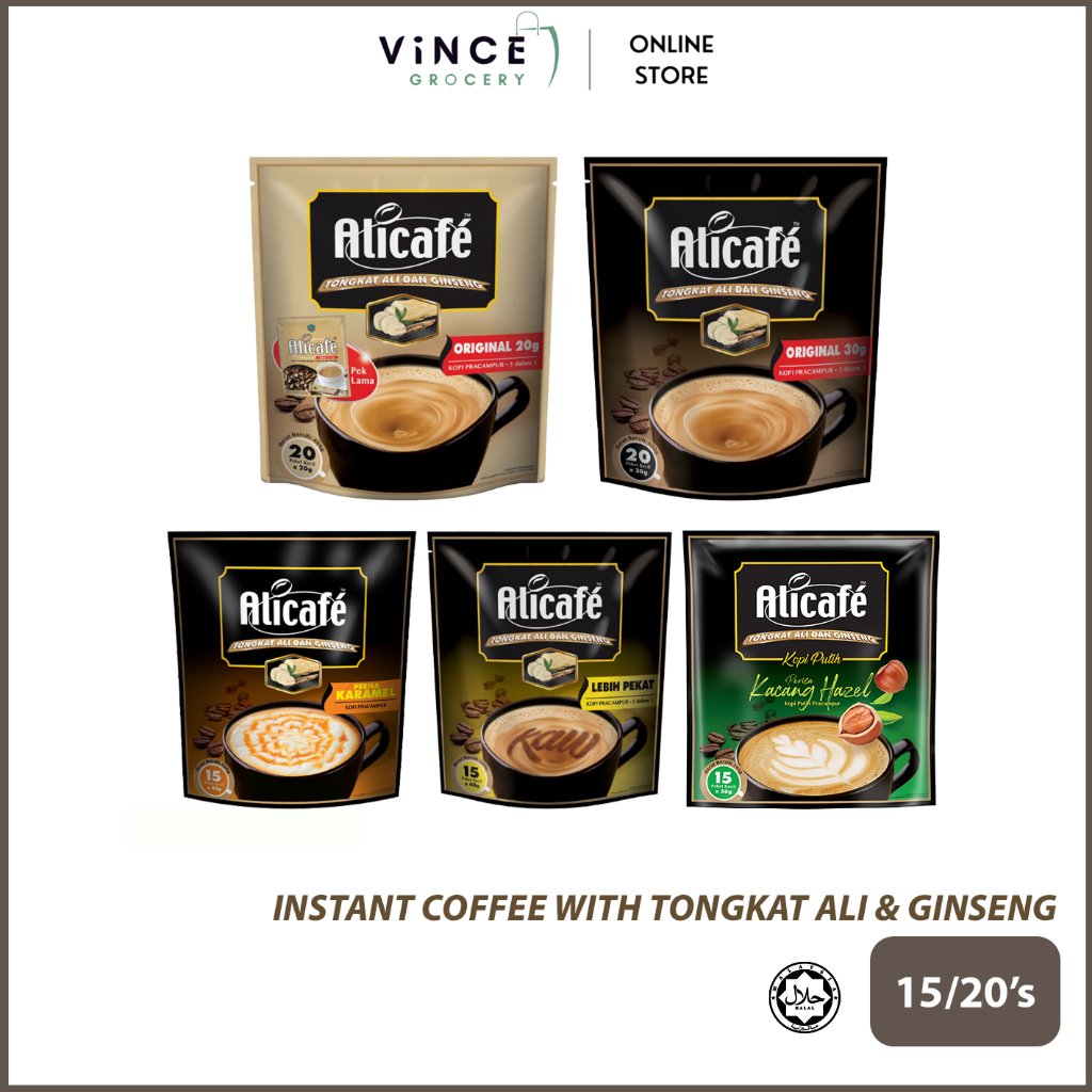 ALICAFE 3 In 1 Instant Coffee with Tongkat Ali & Ginseng | 15/20's ...