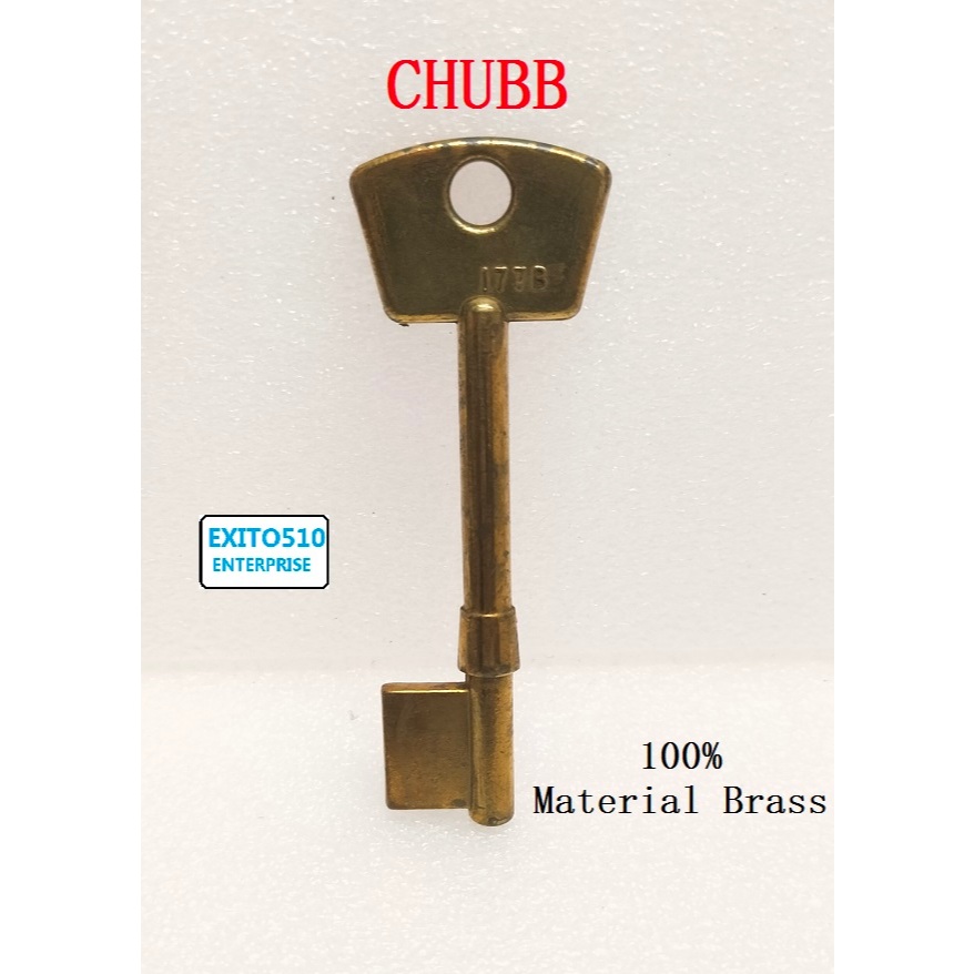 BRASS KEY BLANK FOR CHUBB / KUNCI CHUBB (A) | Shopee Malaysia