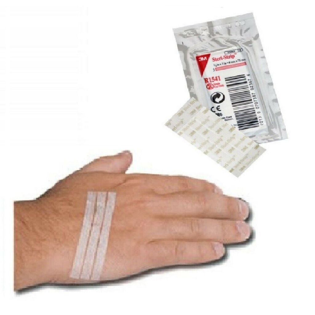3M Steri Strip Tape Jalur tutupan kulit luka 6mmx75mm reinforces skin ...