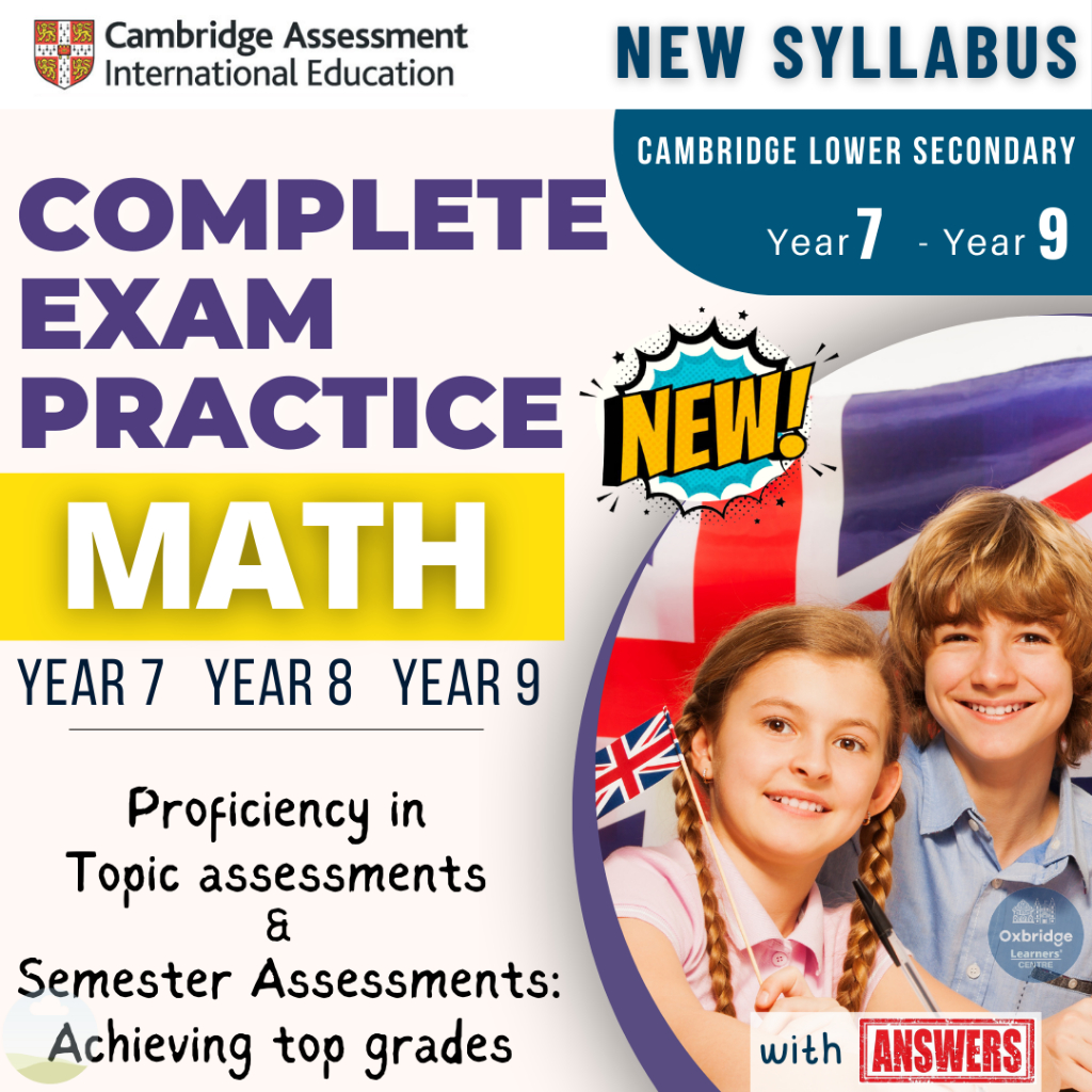 S15 Latest Cambridge Lower Secondary Mathematics Complete Exam Practice ...
