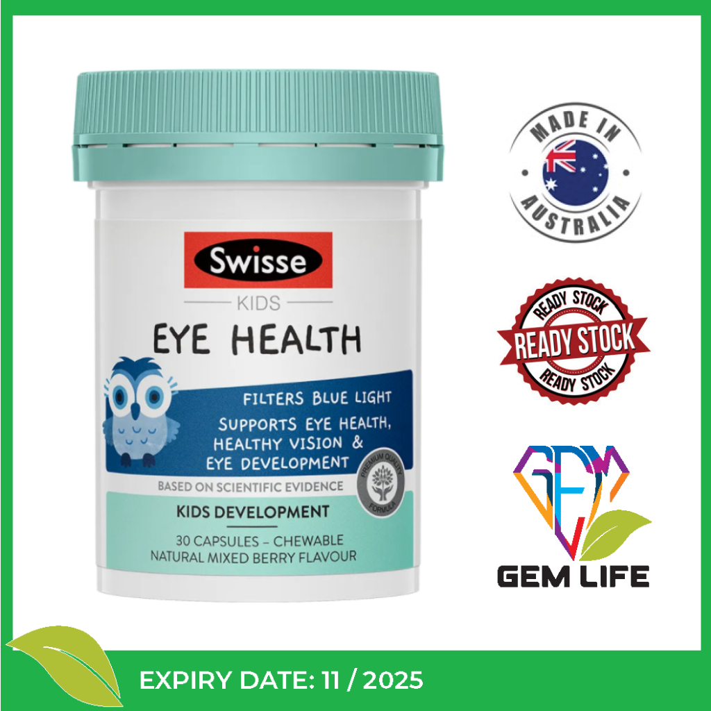 Swisse Kids Eye Health 30 Chewable Capsules (Expiry Date: Jan 2026 ...