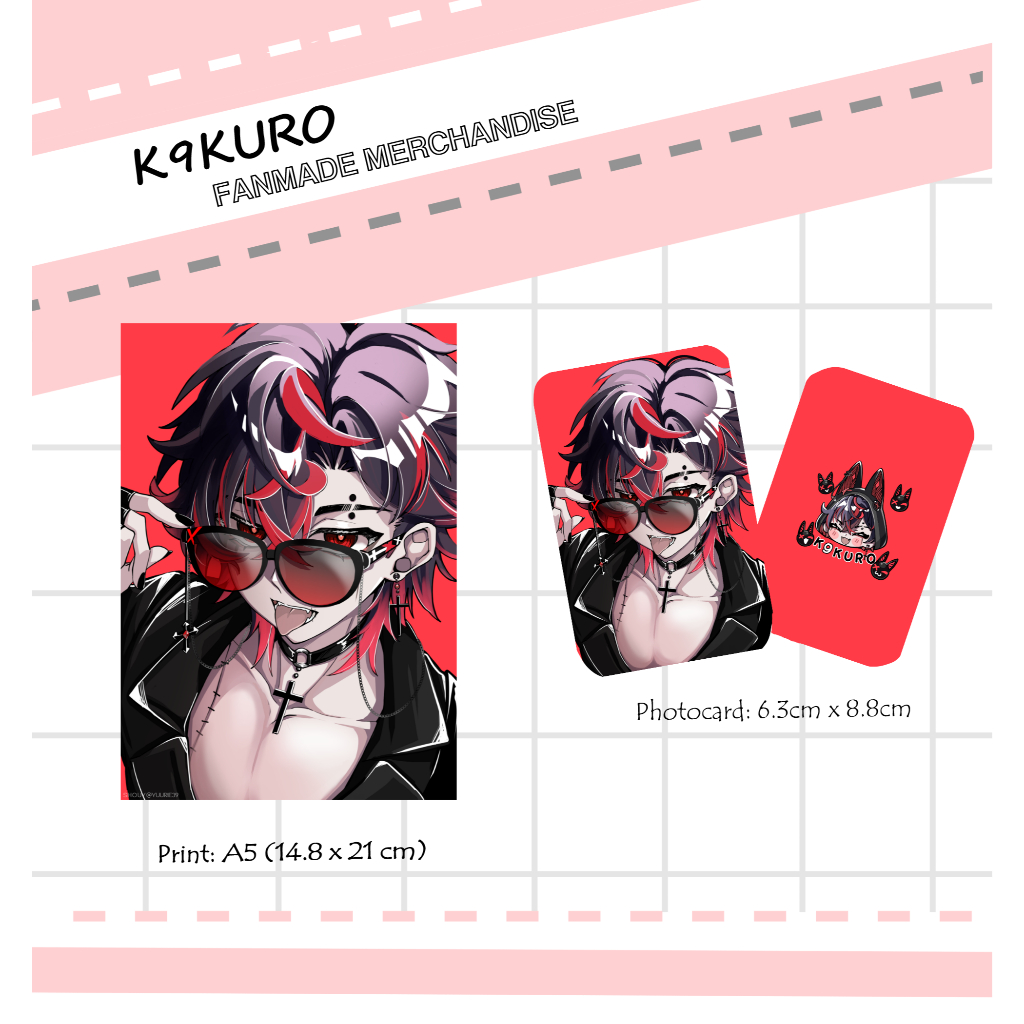 Vtuber K9KURO Kurenai Prints | Shopee Malaysia