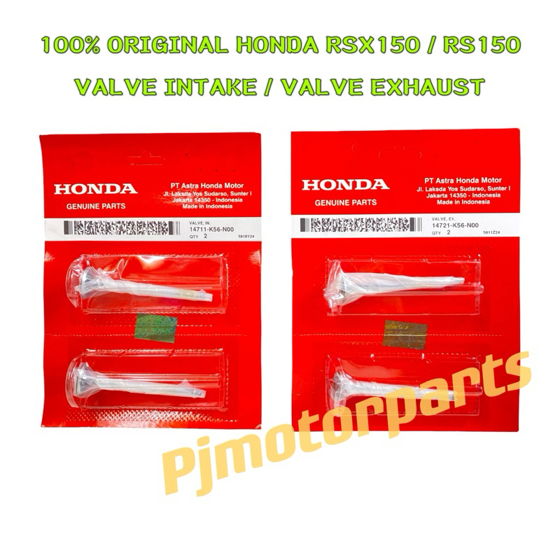 RSX150 RS150 ( 100% ORIGINAL HONDA ) VALVE IN INTAKE & EX EXHAUST VALVE ...
