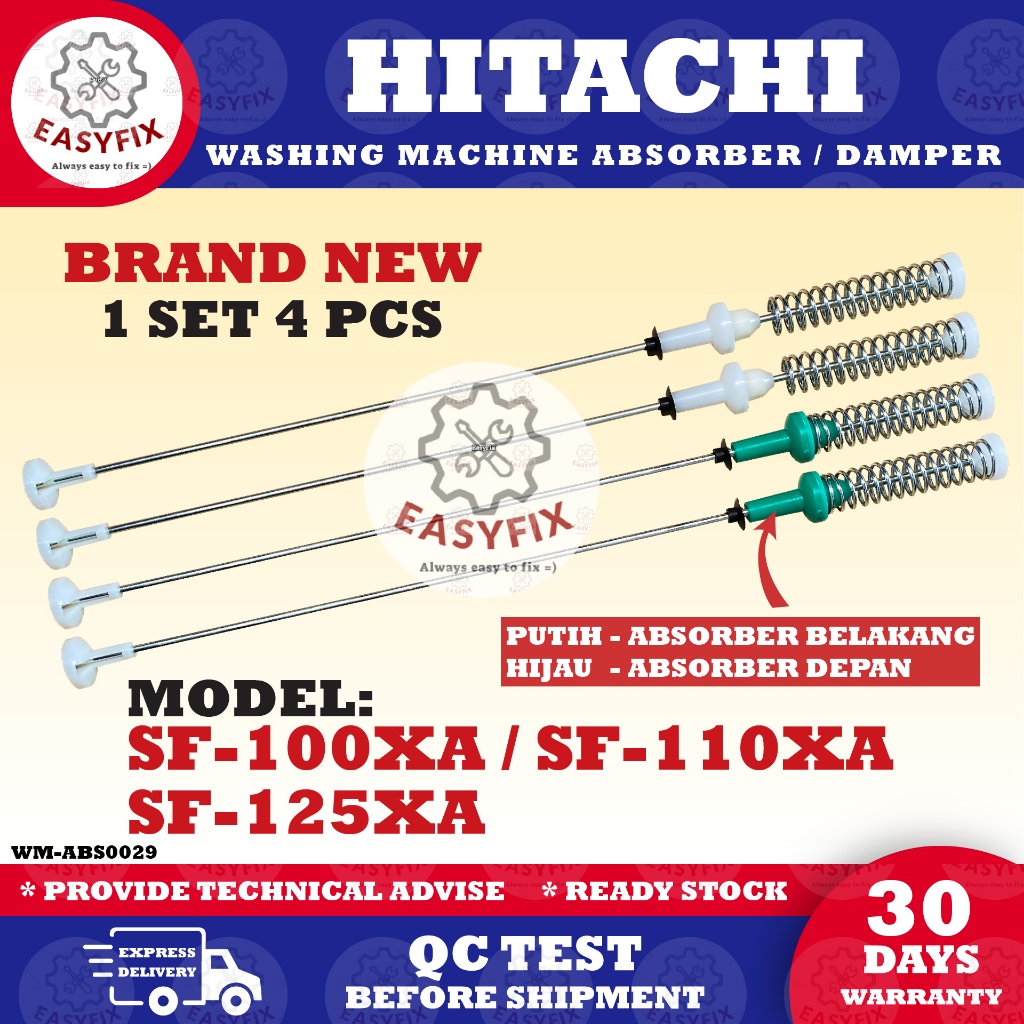 SF-100XA / SF-110XA / SF-125XA HITACHI Washing Machine Absorber (DAMPER ...