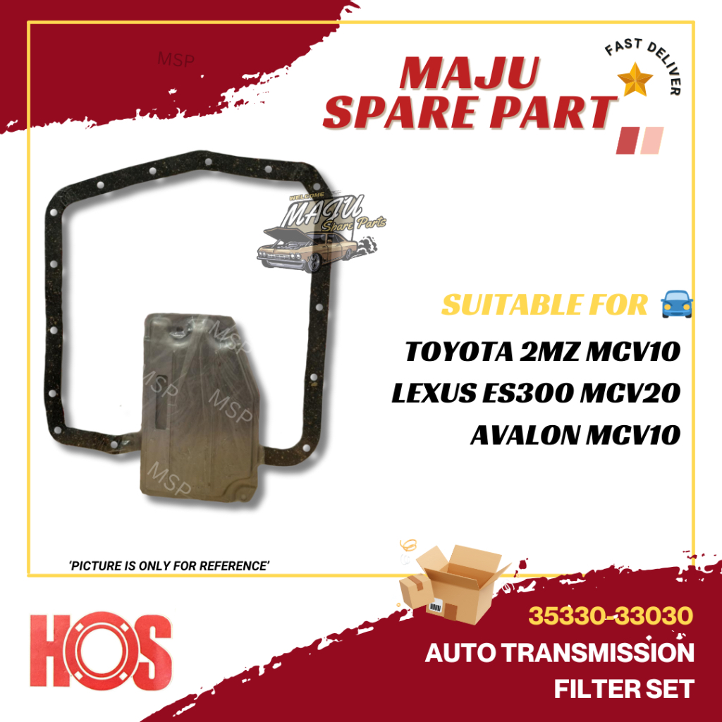 MSP TOYOTA 2MZ MCV10/LEXUS ES300 MCV20 AUTO TRANSMISSION FILTER SET ...