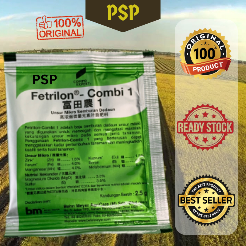 (1Packet 2.5g)FETRILON COMBI 1 Behn Meyer Baja Subur Tanaman Semburan ...