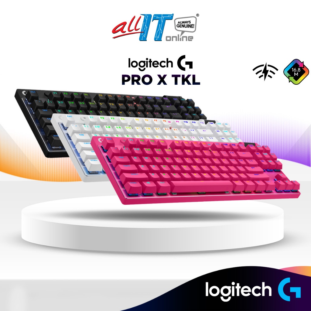 Logitech G PRO X TKL LIGHTSPEED Wireless Mechanical Gaming Keyboard ...
