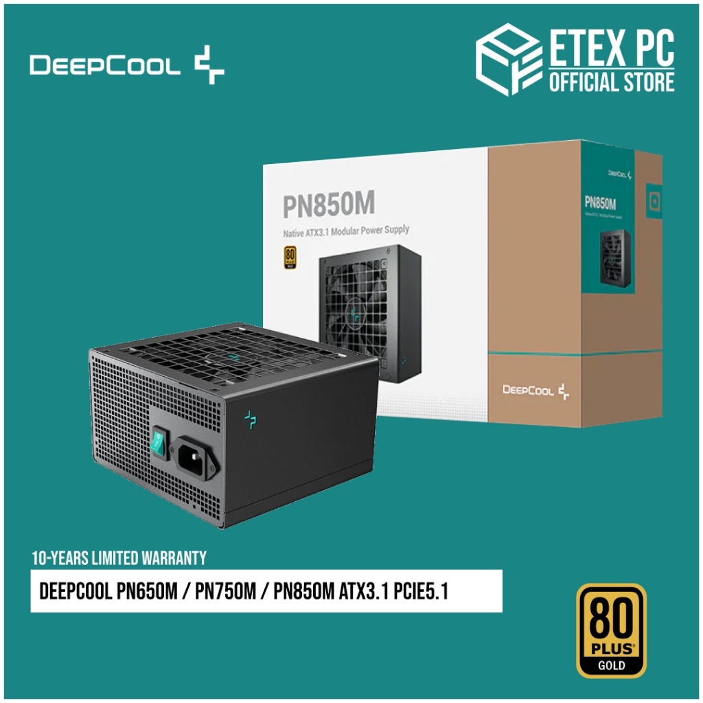 DeepCool PN650M / PN750M / PN850M ATX3.1 PCIe5.1 80+ Gold Full Modular ...