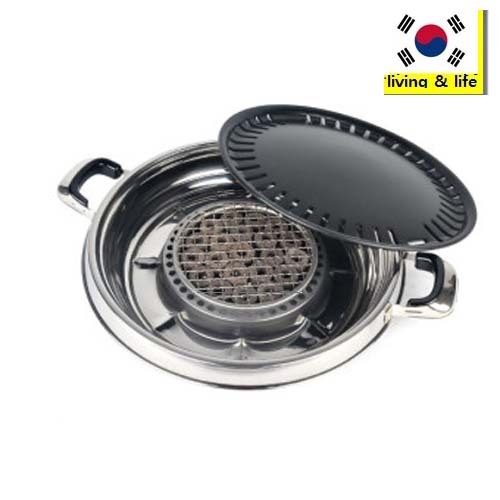 Korean Ceramic(ceracol) Grill Set / Commercial meat grill set (킹세라믹불판셑트 ...