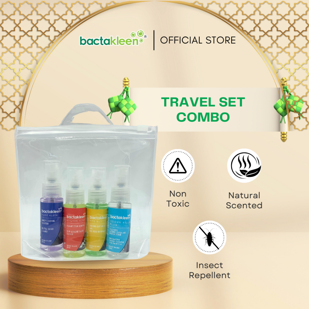 BACTAKLEEN Travel Set Combo | Multifunctional Cleaning and Disinfectant ...