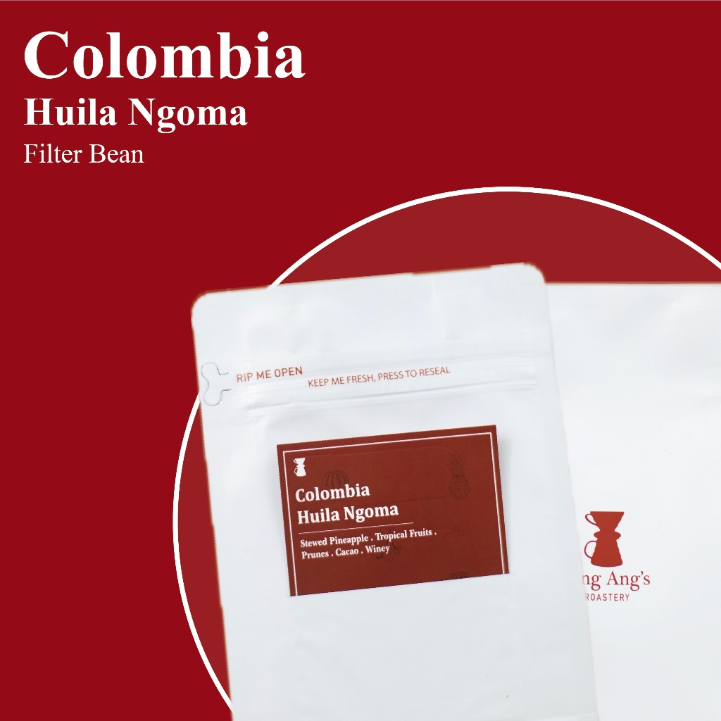 Ang Ang's Roastery "Limited Series" Single Origin Coffee Bean - Colombia Huila Ngoma (200g ...