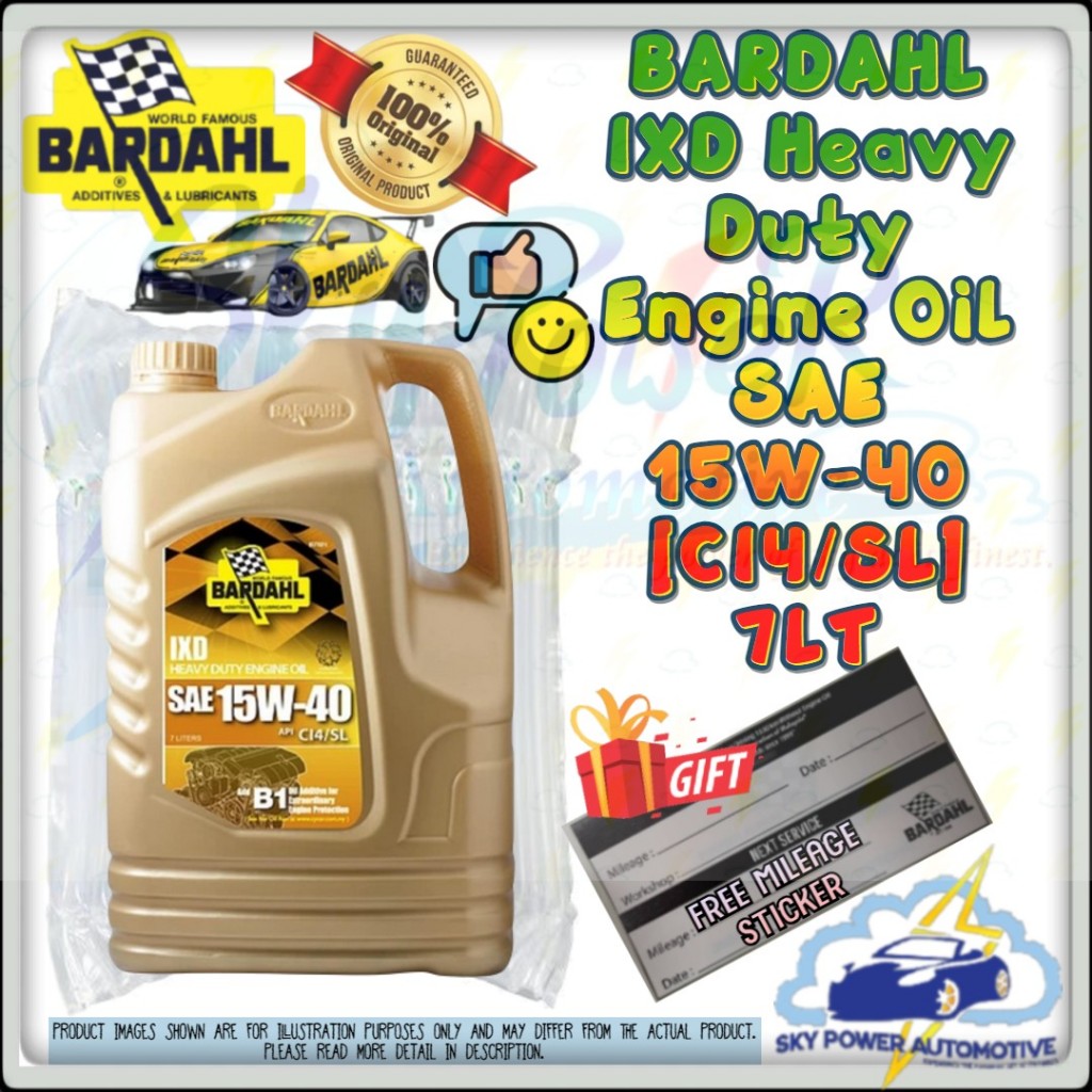 BARDAHL IXD Heavy Duty Superior Diesel Engine Oil SAE 15W-40 15W40 CI4/SL 7L 7LT | Shopee Malaysia