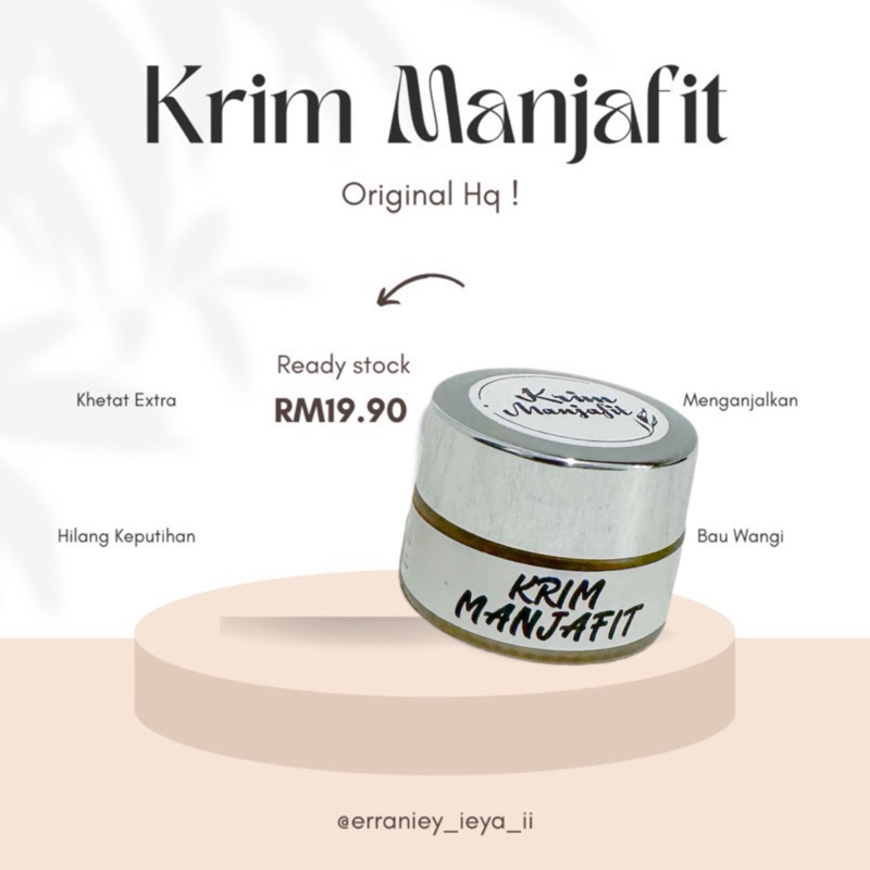 Krim ManjaFit Ori HQ - Manjakani Perapat Wanita | Shopee Malaysia