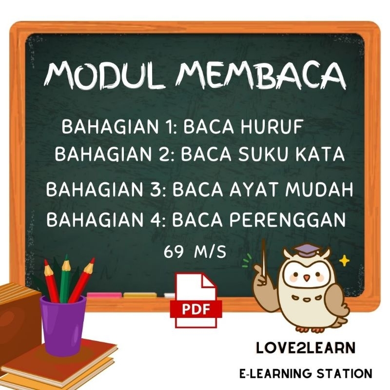 B18 [PDF] Modul Membaca I Capat baca I latihan ABC Suku Kata Ayat Perenggan Bahasa Melayu ...