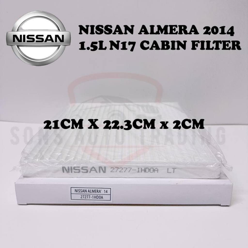 NISSAN ALMERA 2014 N17 AIRCOND CABIN AIR FILTER | Shopee Malaysia