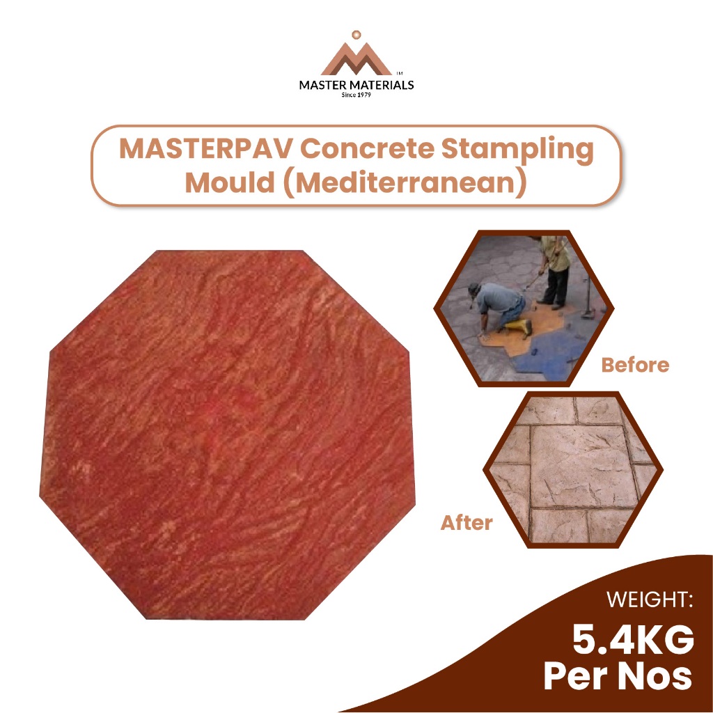MASTERPAV Concrete Imprint Stamping Mould Flemish/Ashlar Stone /Ashlar ...