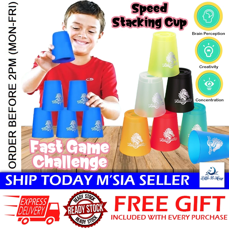 [Little B House] 12pcs Speed Stacking Cups Speed Training Game Party ...
