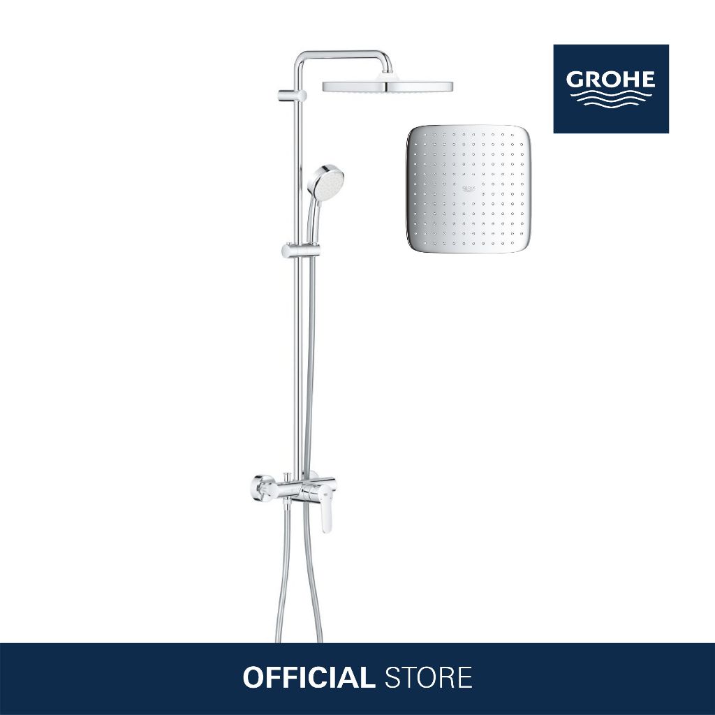 GROHE Tempesta Cosmopolitan 250 Cube Shower System With Single Lever ...