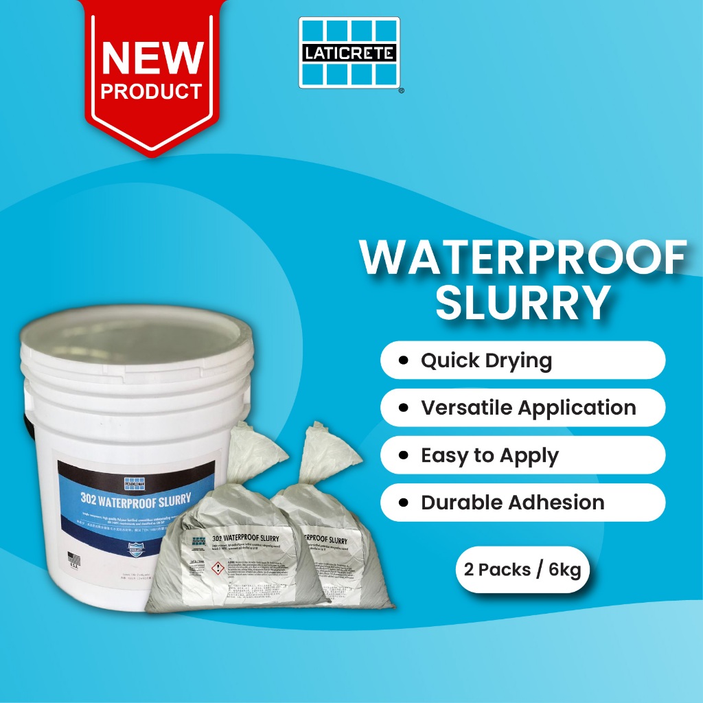 LATICRETE 302 Waterproof Slurry Car Porch Roof waterproofing Toilet ...