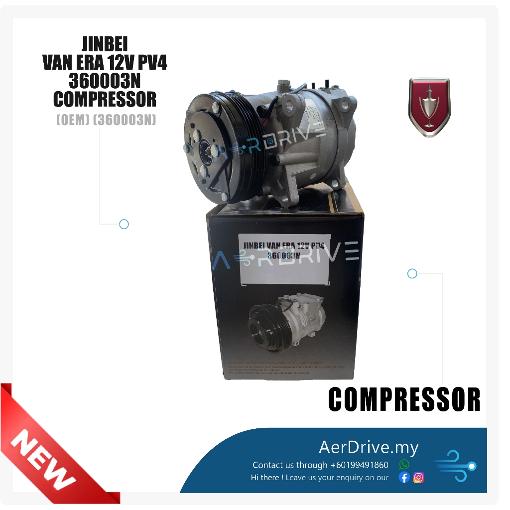 JINBEI VAN ERA 12V PV4 360003N COMPRESSOR OEM | Shopee Malaysia