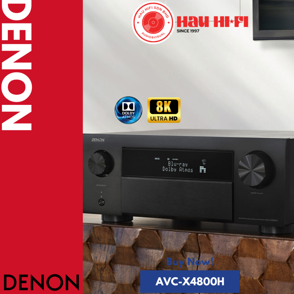 Denon AVC-X4800H 9.2CH/ 11.2 Pre Amp Out AV Receiver (FREE GIFT ...