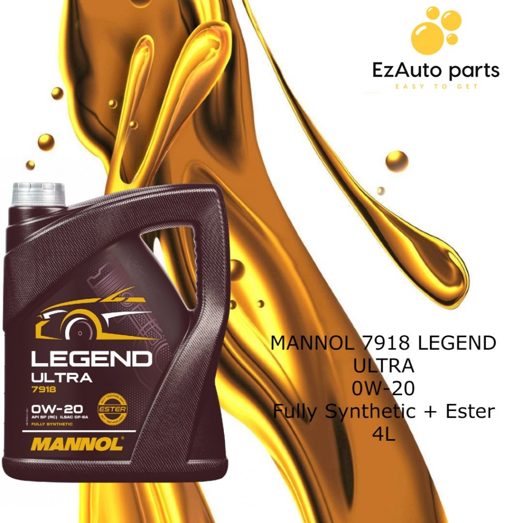 MANNOL LEGEND ULTRA 0W20 7918 FULL SYNTHETIC ENGINE OIL GERMANY 4L ...