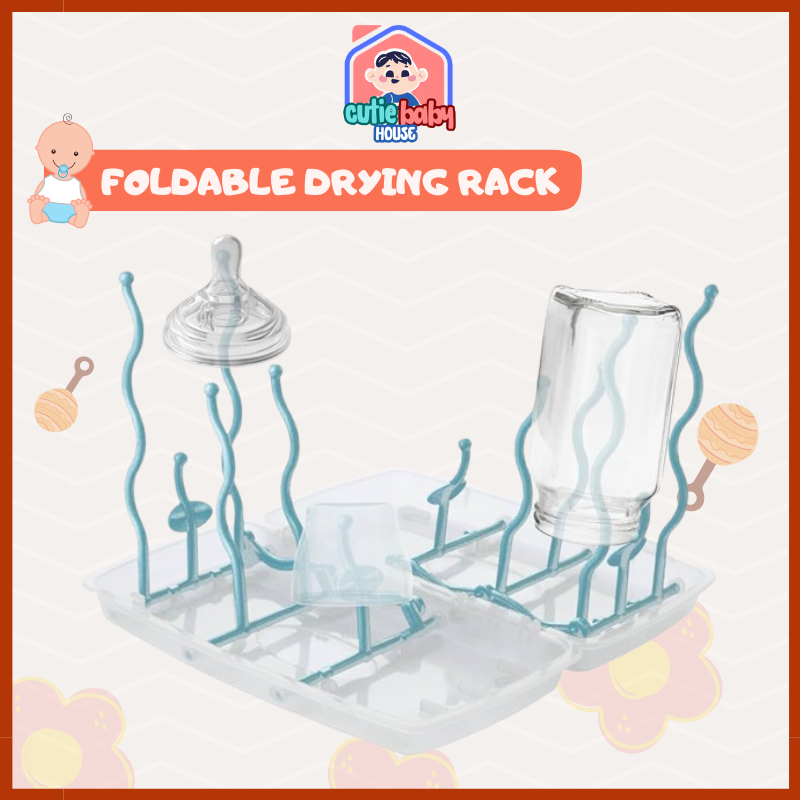 Baby Milk Bottle Drying Rack Foldable Cup Holder Portable Drying Set ...