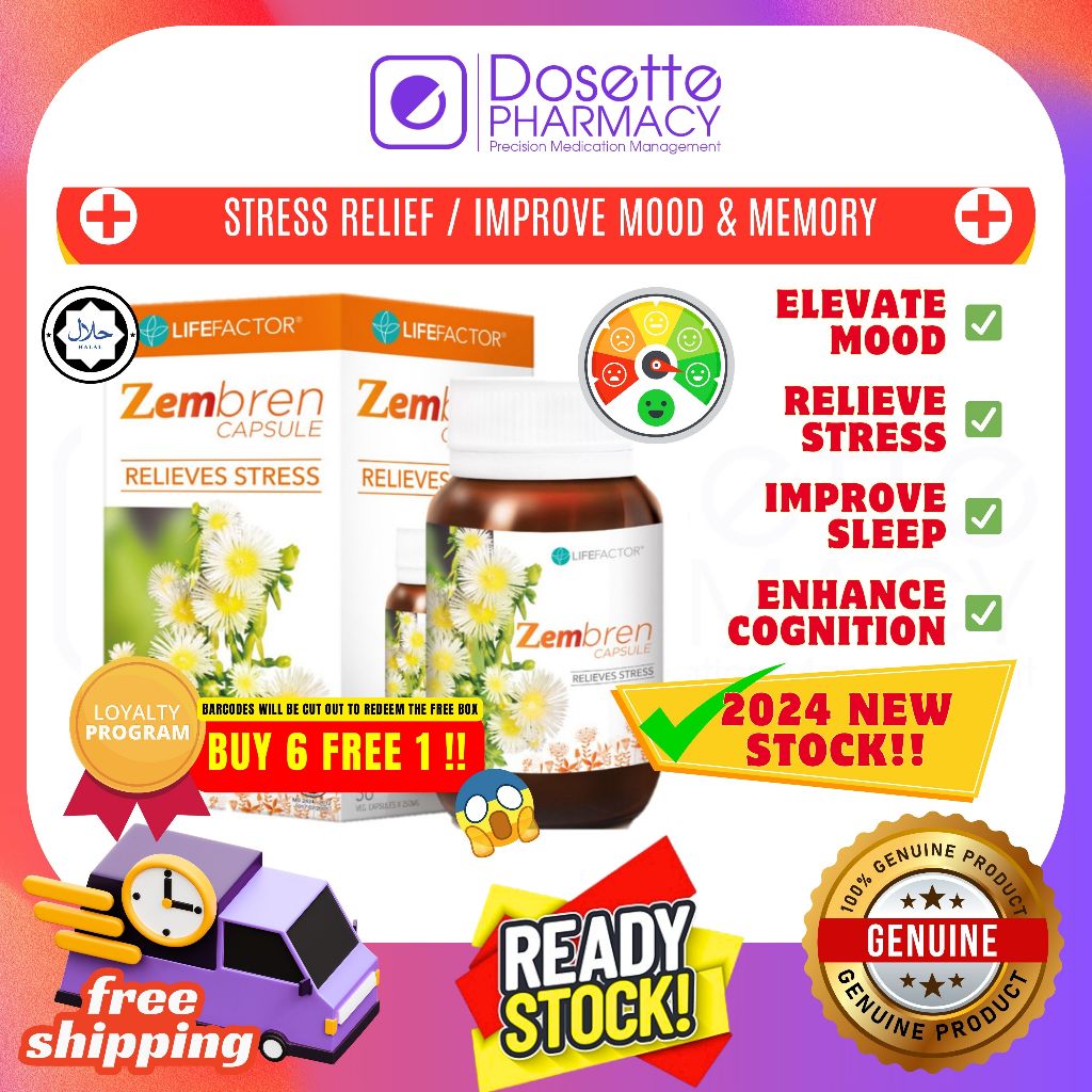 LIFE FACTOR® ZEMBREN [EXP:07/27] - STRESS RELIEF, IMPROVE SLEEP, CALM ...