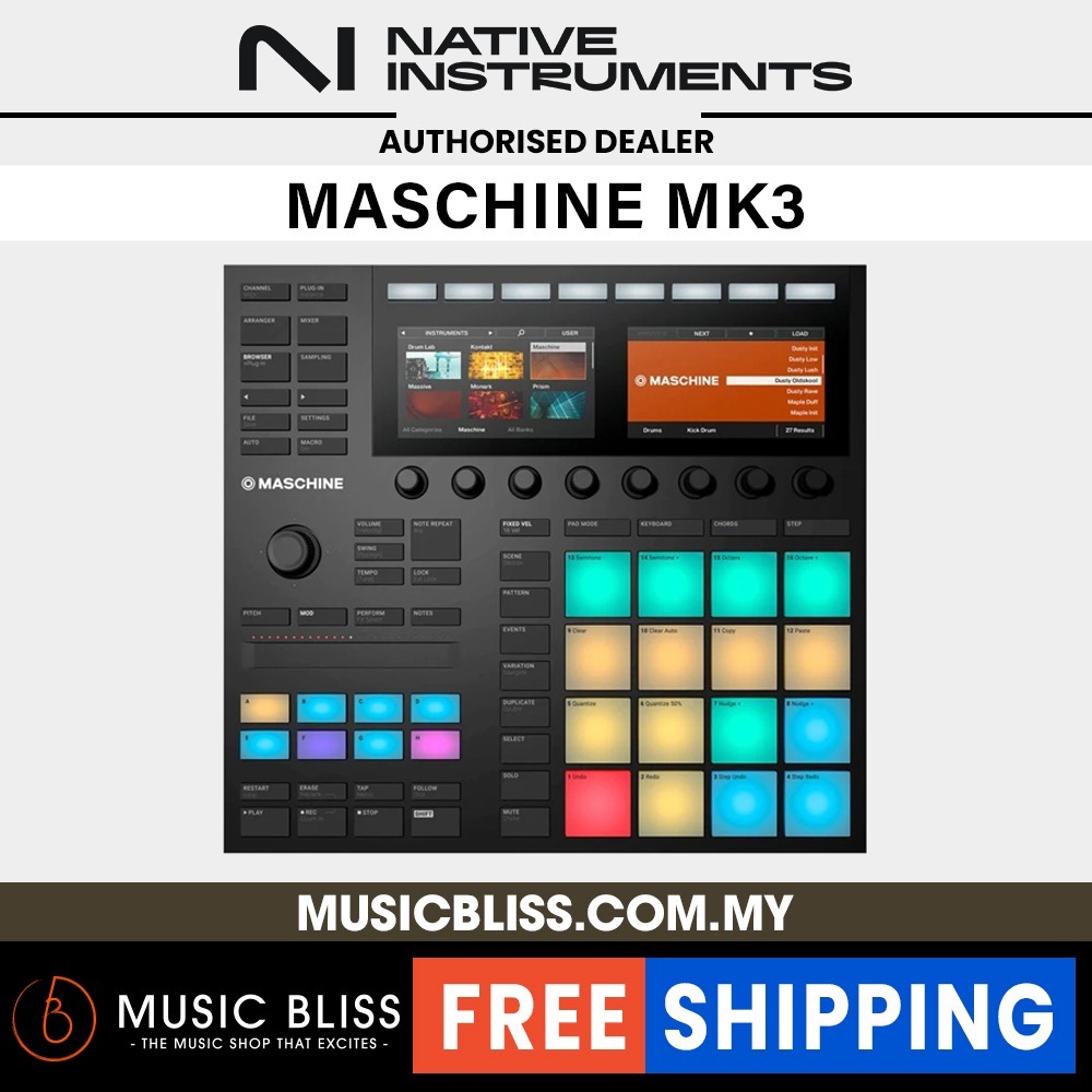 Native Instruments Maschine MK3 Groove Production USB Audio Interface ...