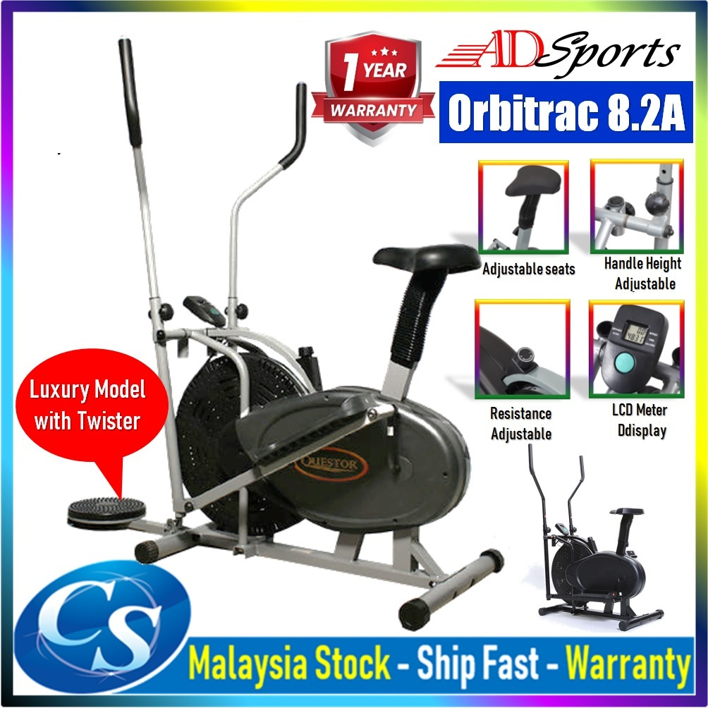 ADSports Orbitrac 8.2A Elliptical Cross Trainer Twister Exercise LCD ...