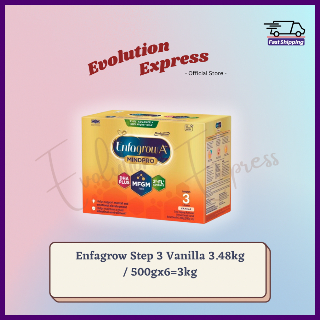Enfagrow A+ MindPro Step 3 Vanilla ( 3.48kg / 1.65kgx2 )Milk Formula ...