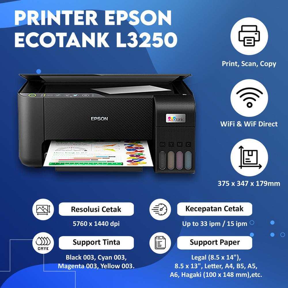 Epson L3210 L3250 M1120 L3110 L3150 ECOTANK All-In-One Tank System ...