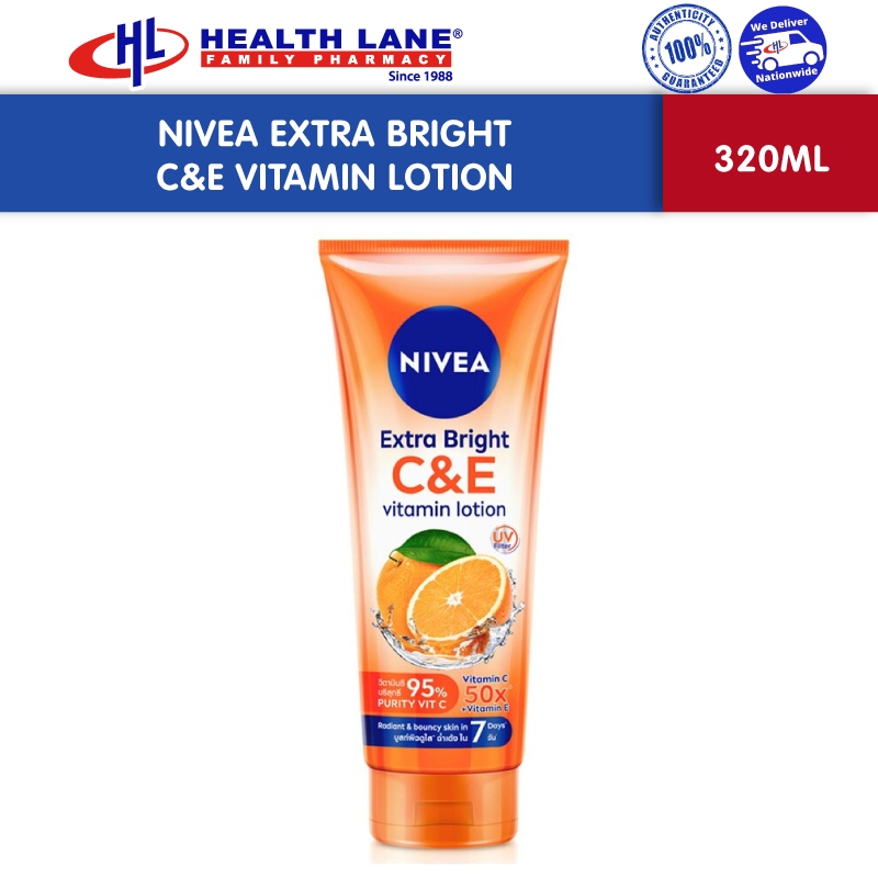 NIVEA Extra Bright C&E Vitamin Lotion (320ml) | Shopee Malaysia