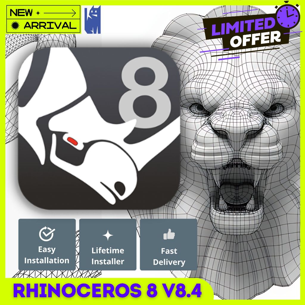 Rhinoceros 8 v8.4 [Windows] Full Version | Lifetime | Shopee Malaysia